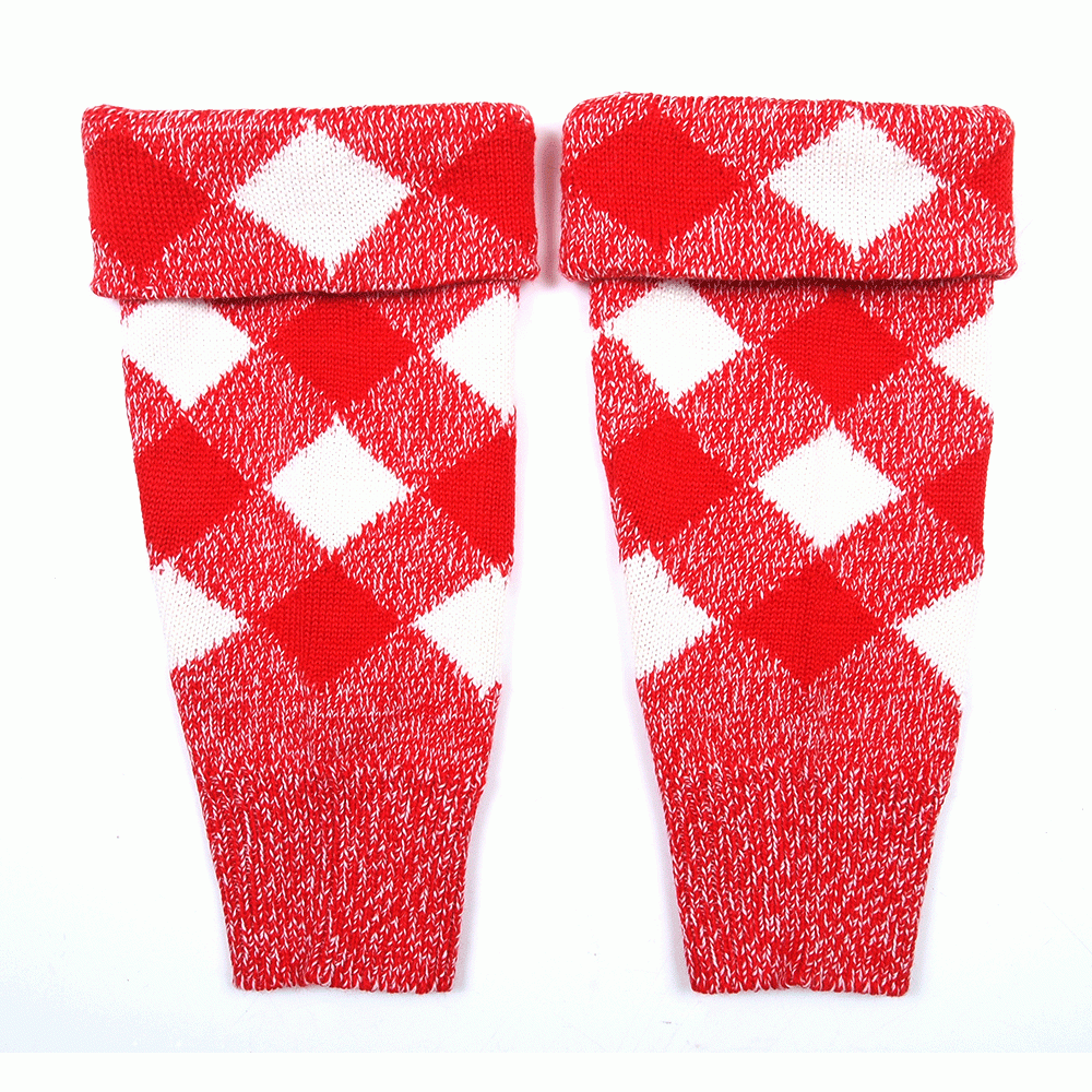 Regimental Red and Black Diced Hose Tops